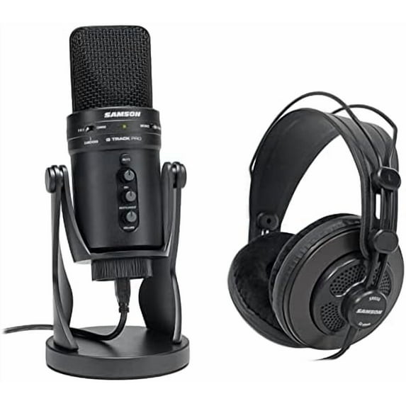 Bundle: SAMSON G-Track Pro Studio USB Condenser Microphone Mic+Built in ...