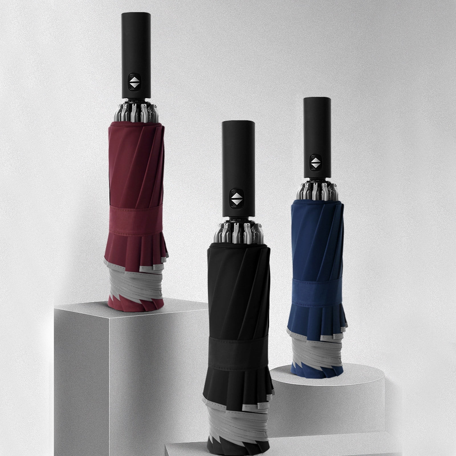 Bundle and Save, Compact Travel Umbrella, Windproof Stick Umbrella, 10 ...