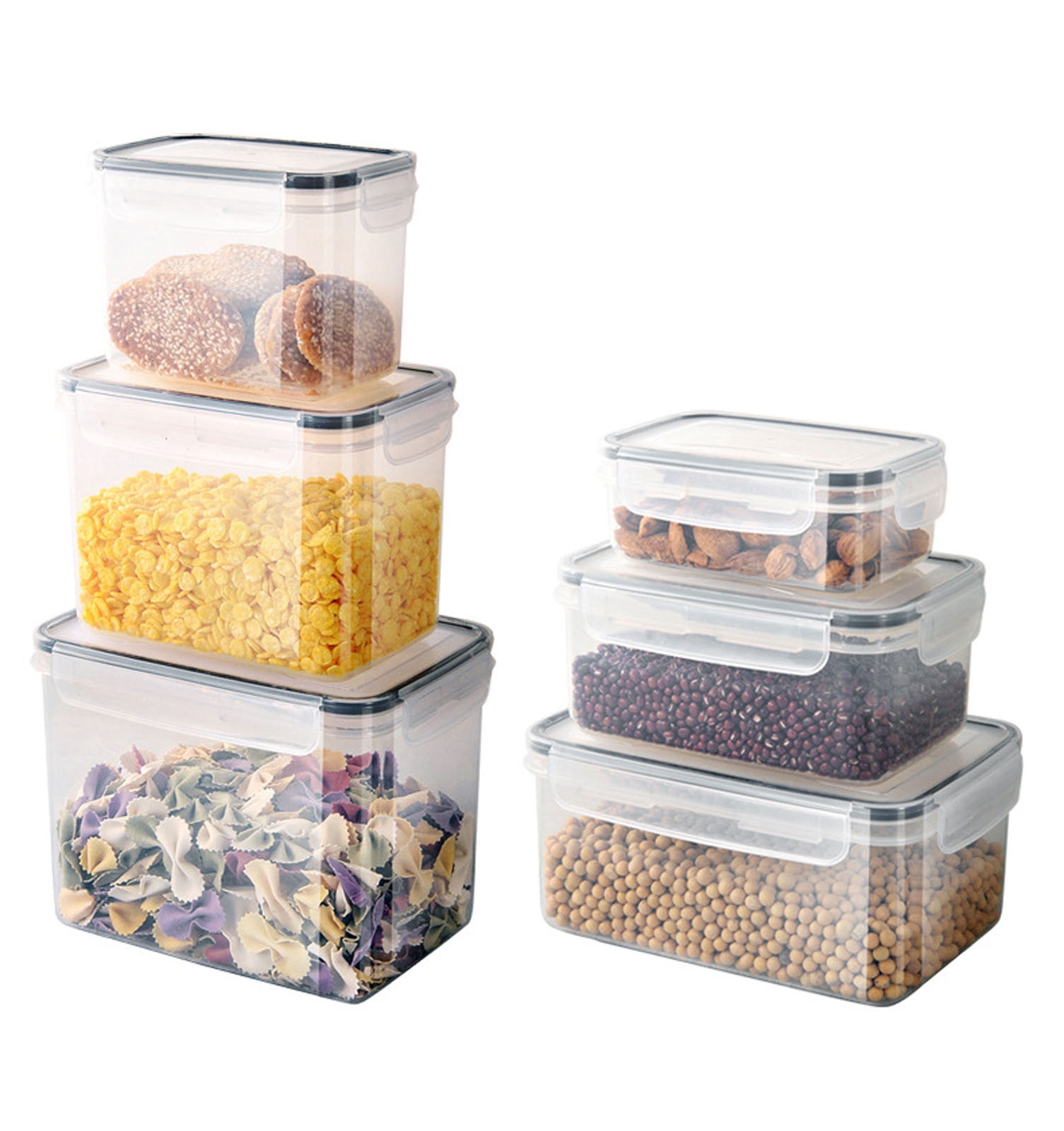 Bundle and Save, Vacuum Sealed Storage Tank, Transparent Plastic Jar ...