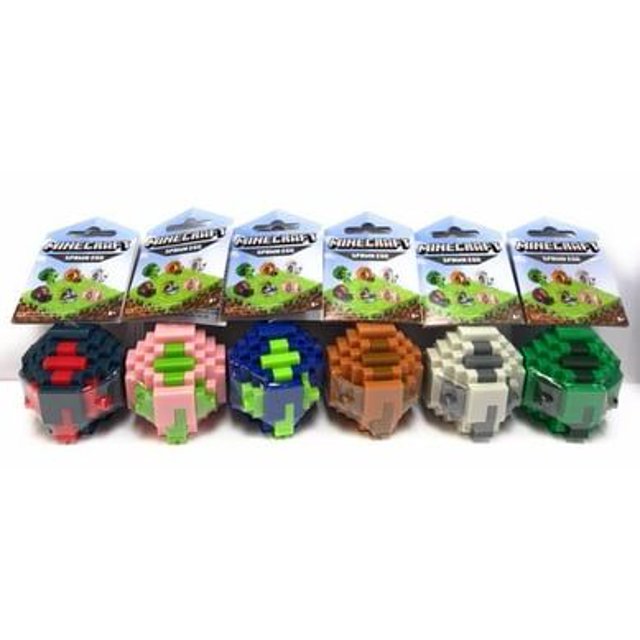 Minecraft Action Mob Toy Set - Spawn Egg Mini Figures Bundle of 6 ...