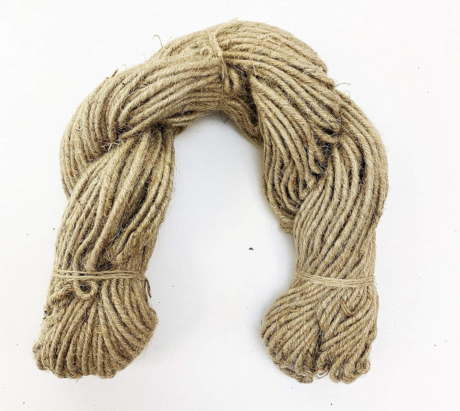 Bundle Thick Jute Rope 5 Ply | 1 Hank Natural Burlap Twine Ropes | 17.6 ...