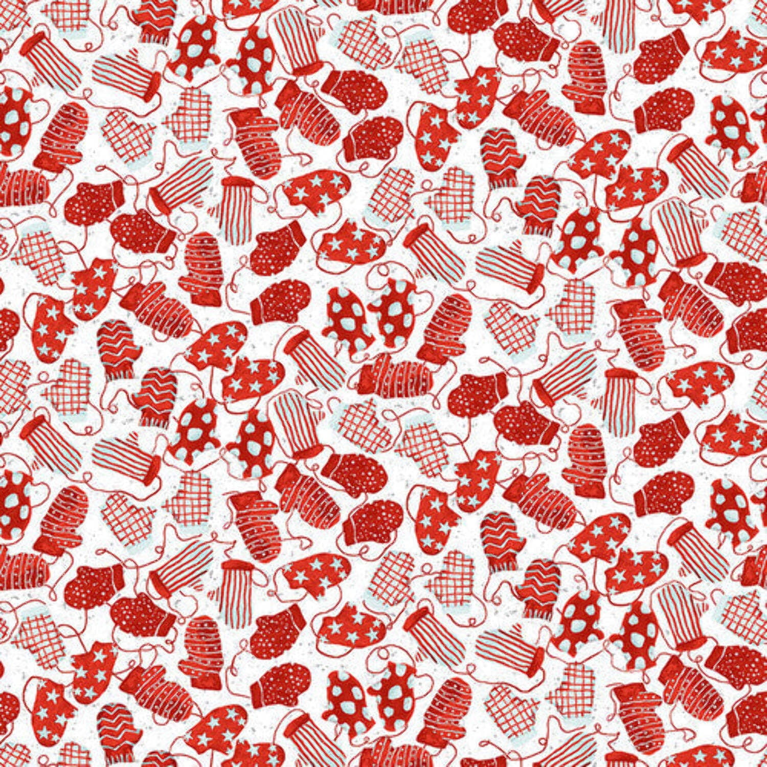 Bundle Up Mittens Henry Glass 100% Cotton Price Per Yard Christmas ...