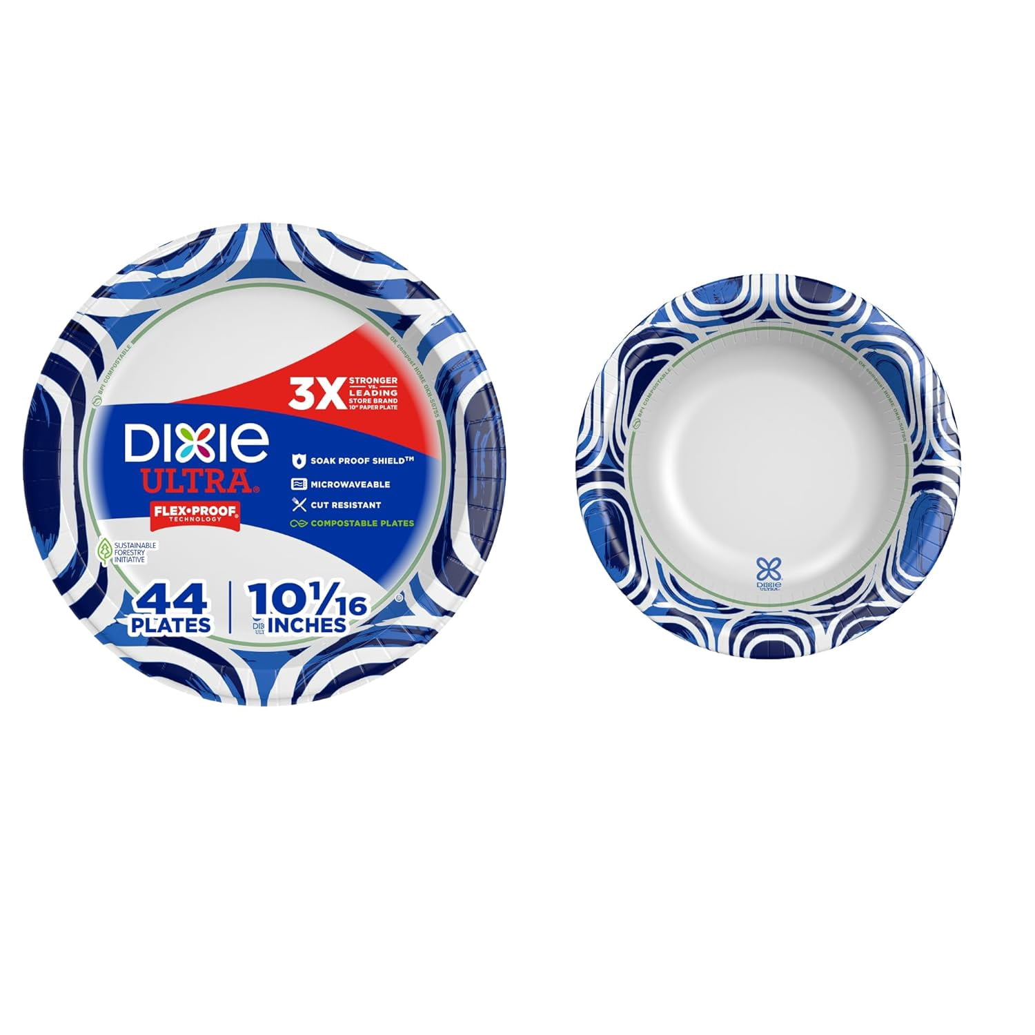 Bundle of , 10 inch Paper Plates, 44 Count + , 20 Oz Paper Bowls, 56 ...