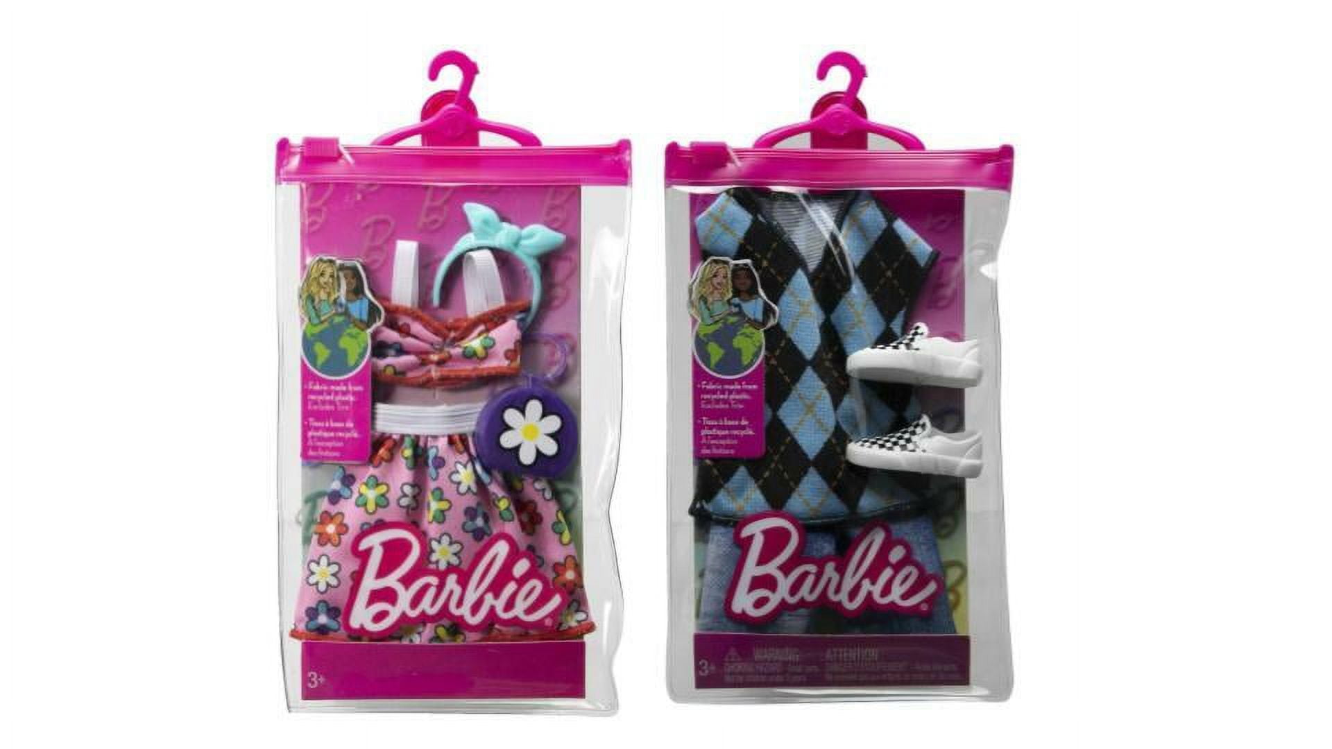 Bundle of 2 |Barbie Fashion Pack [Flower Outfit & Two Accessories ...
