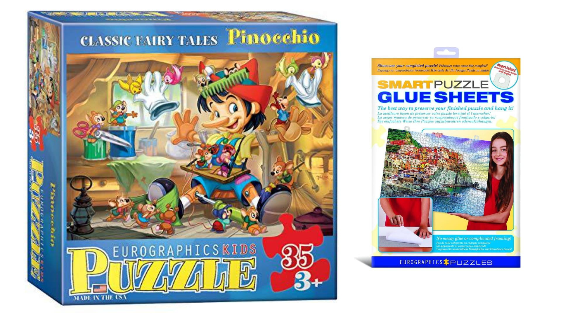 Bundle of 2 |EuroGraphics 35-Piece Classicic Fairy Tales Pinocchio ...