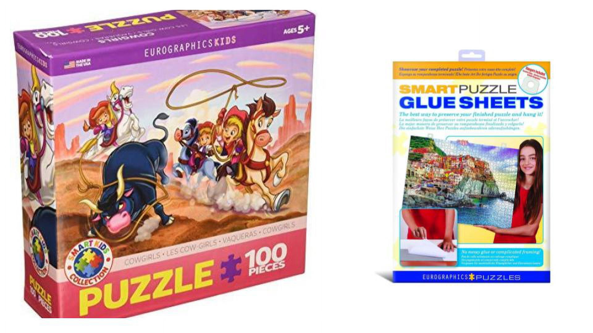 Bundle of 2 |EuroGraphics Girl Power! Cowgirls Puzzle (100-Piece ...