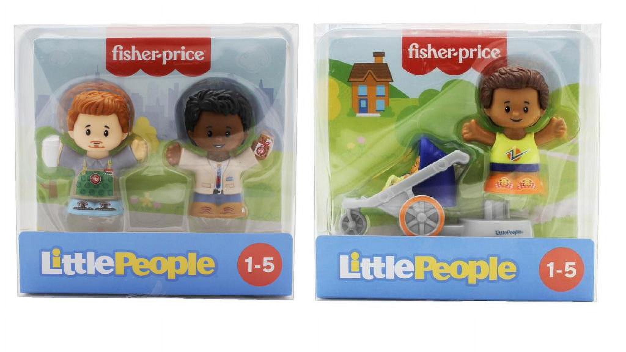 Bundle of 2 |Fisher-Price Little People Figure 2-Pack |Barista and ...
