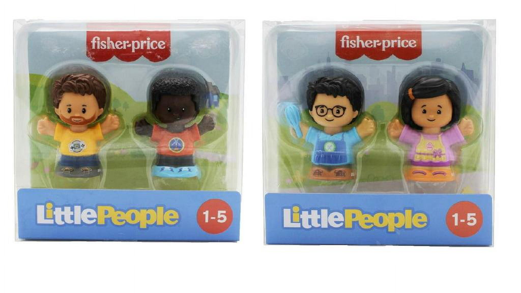 Bundle of 2 |Fisher-Price Little People Figure 2-Pack |Gamers & Boy in ...