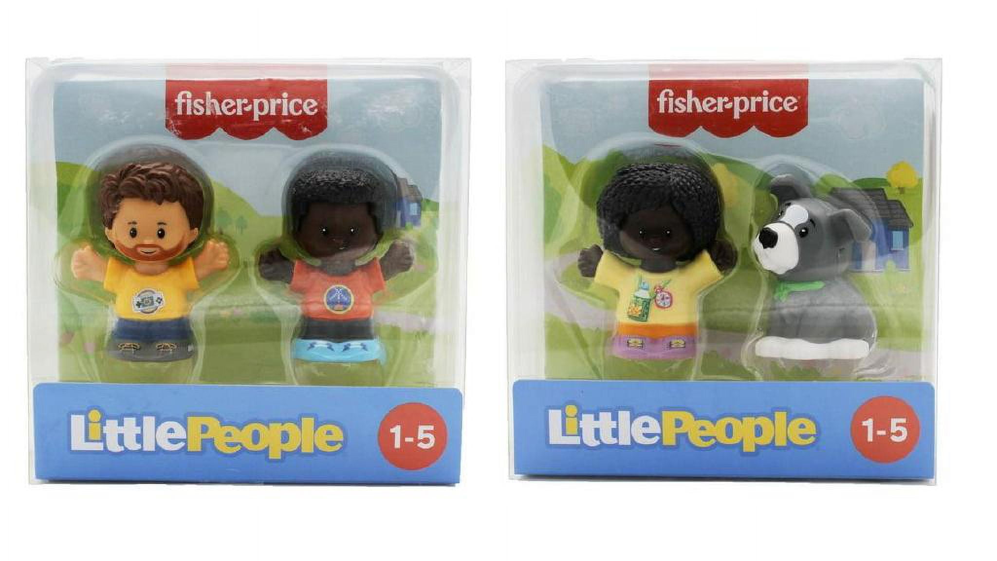 Bundle of 2 |Fisher-Price Little People Figure 2-Pack |Gamers & Hiker ...