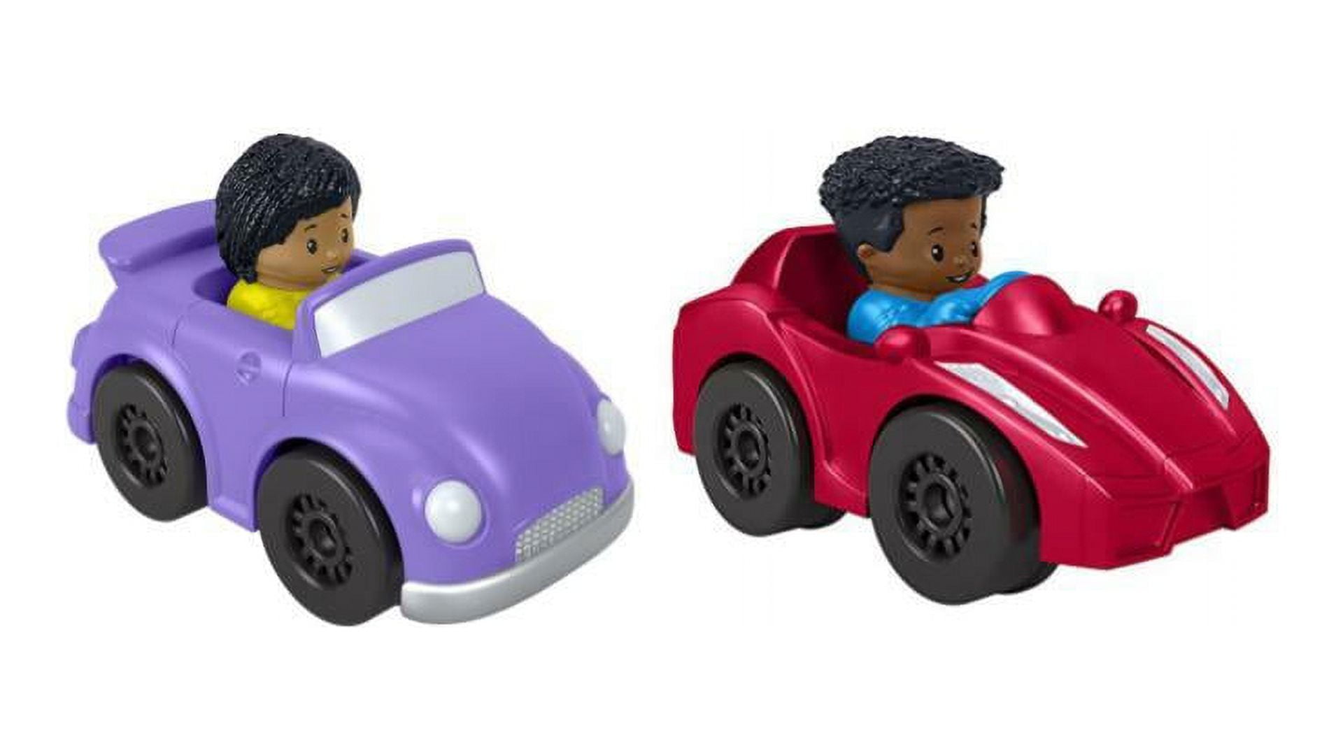 Fisher-Price Little People Wheelies Race Car Set - Toddler Toy Vehicles ...