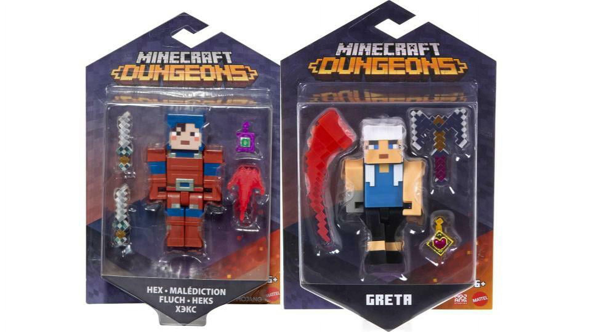 Bundle of 2 |Minecraft Dungeons Action Figure (Hex & Greta) - Walmart.com
