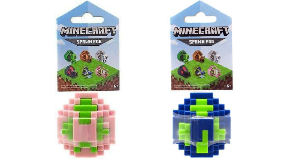 Bundle of 2 - Minecraft Spawn Egg Mini Figure |Zombie Pigman + Phantom ...