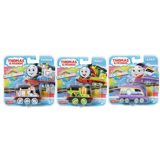Bundle of 3 | Thomas & Friends Color Changers Metallic Push Along ...