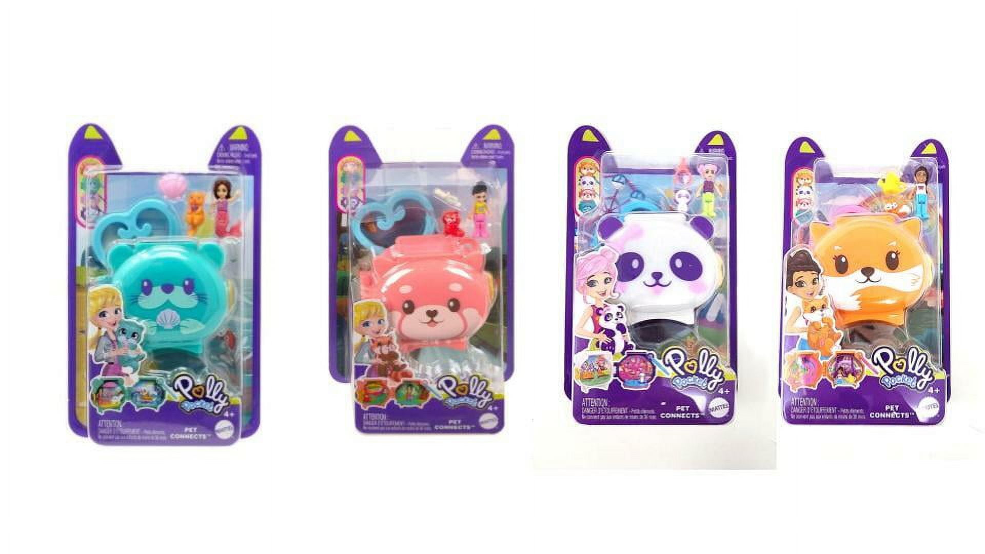 Bundle of 4 | Mattel Polly Pocket Pet Connect Collectible Locket ...