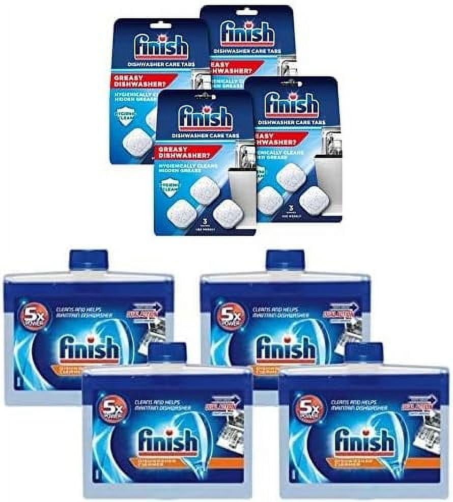 Bundle of Finish In-Wash Dishwasher Cleaner: Clean Hidden Grease and ...