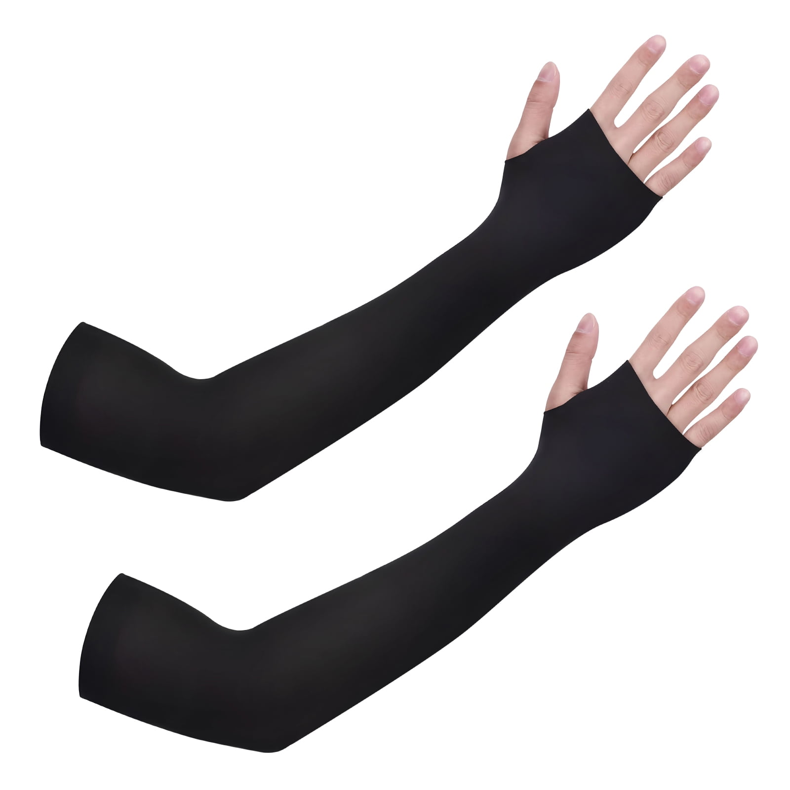 Bundlepro UV-Protection Arm Cooling Sleeves with Thumb Hole for Sports ...