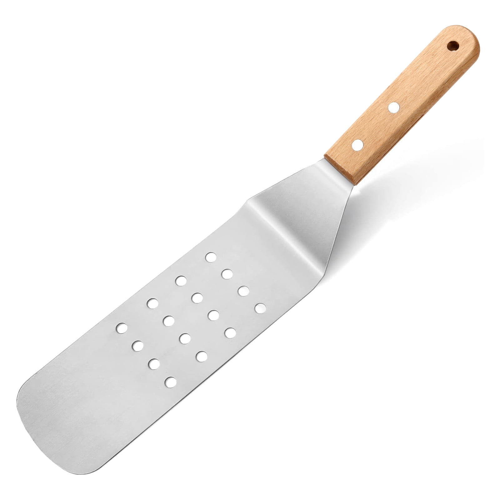 Bundlepro Perforated Stainless Steel Spatula Turner Flipper for Grill ...