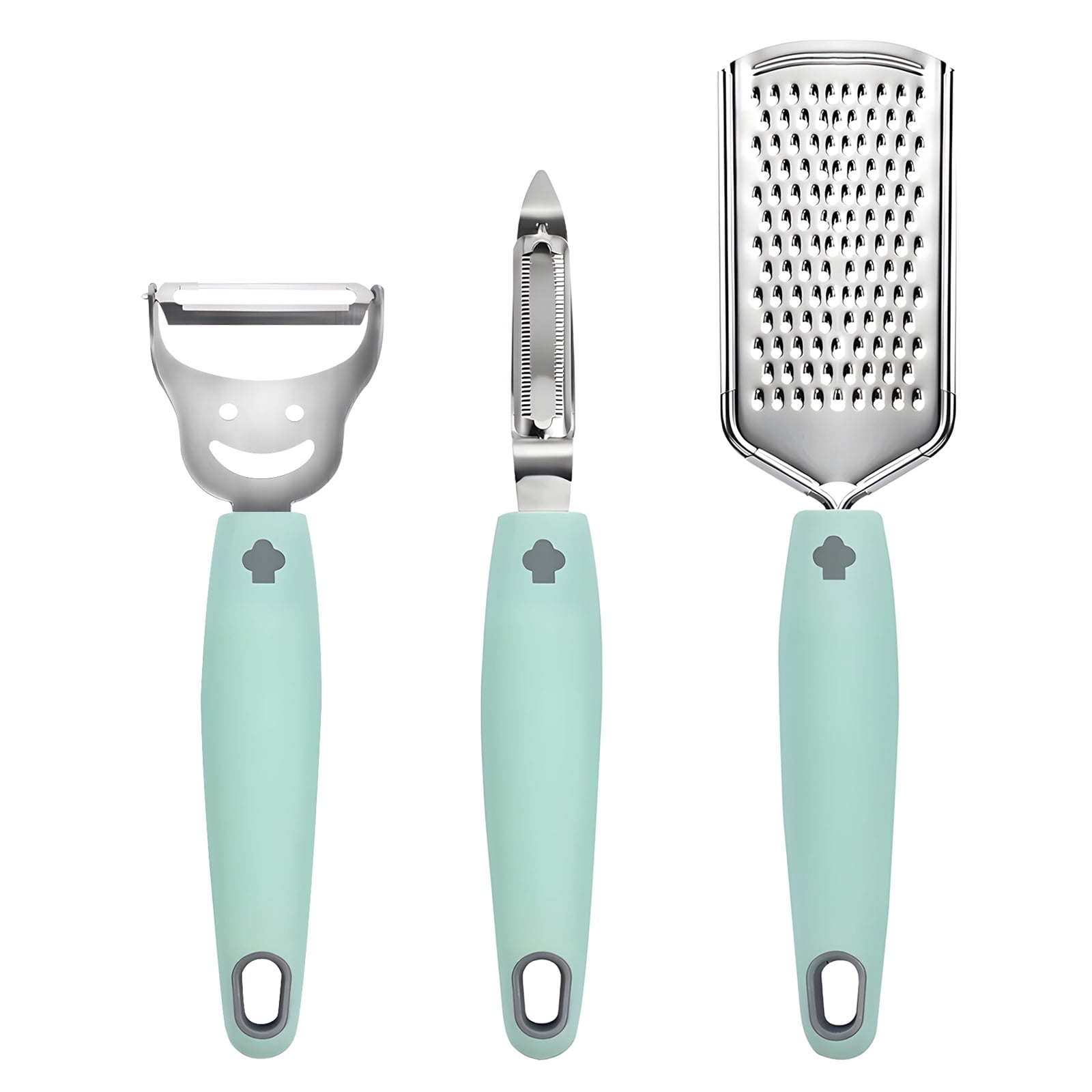 "Bundlepro Kitchen Set: Stainless Steel Grater, Tomato & Potato Peeler ...
