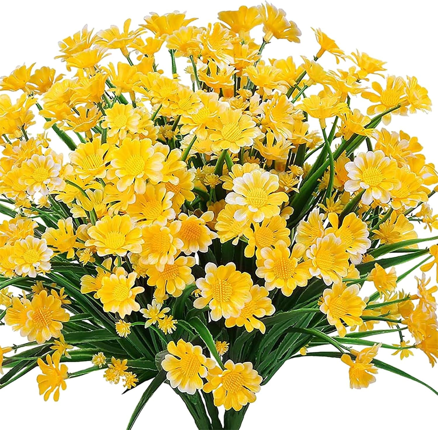 Bundles Artificial Flower, Outdoor Artificial Daisies Flowers, Shrubs ...