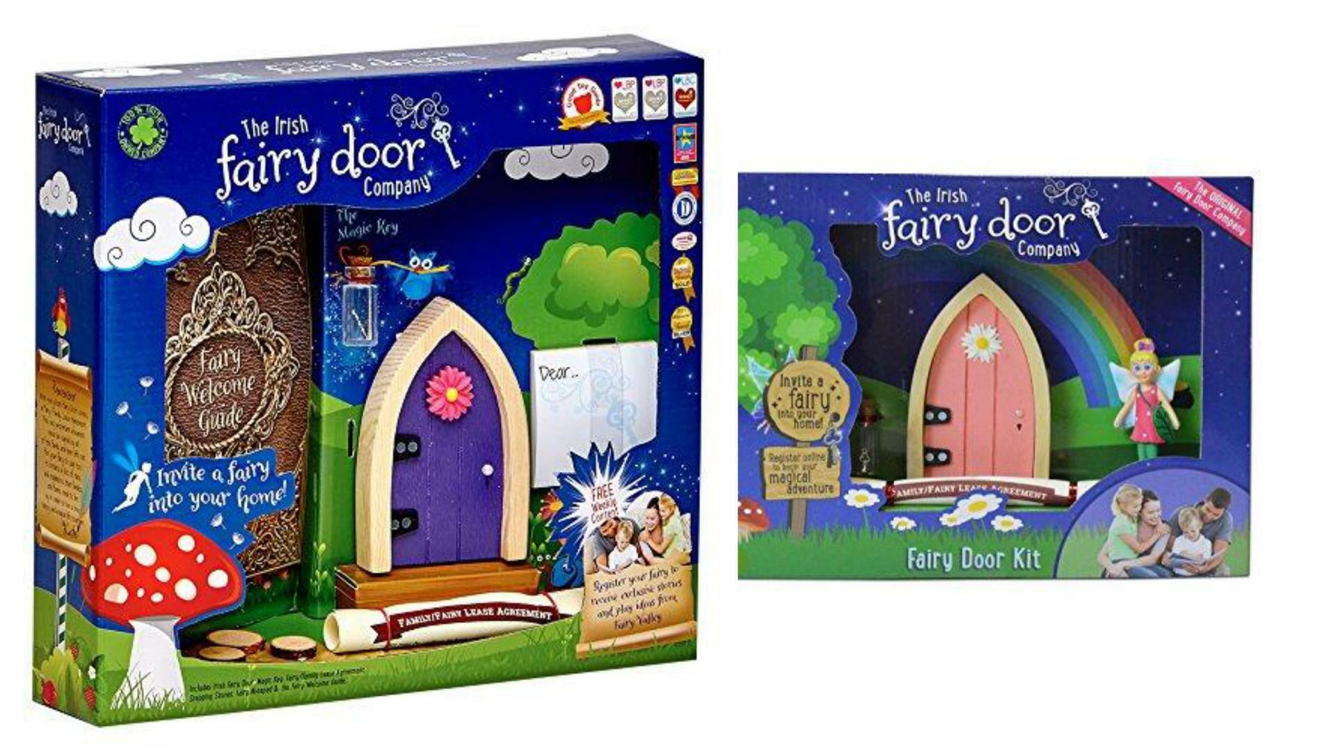 Bundles of 2 |Magical Irish Fairy Purple Arch Door & Welcome Kit Pink ...