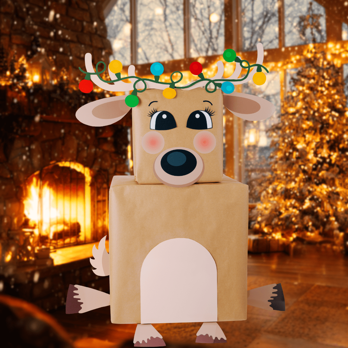 Bundlz of Joy Decoration, Reindeer, Christmas, Holiday, 35 Piece ...