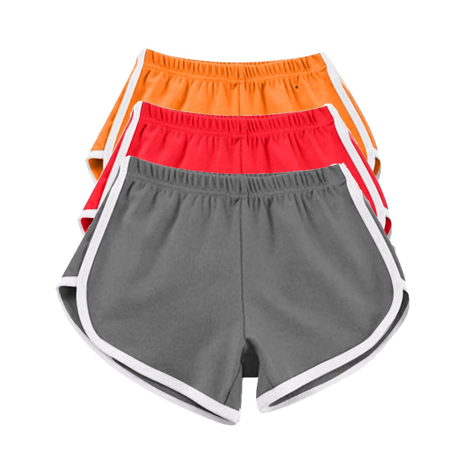 Bunenne Athletic Shorts 3 Shorts for Women Casual Summer Sports Yoga ...