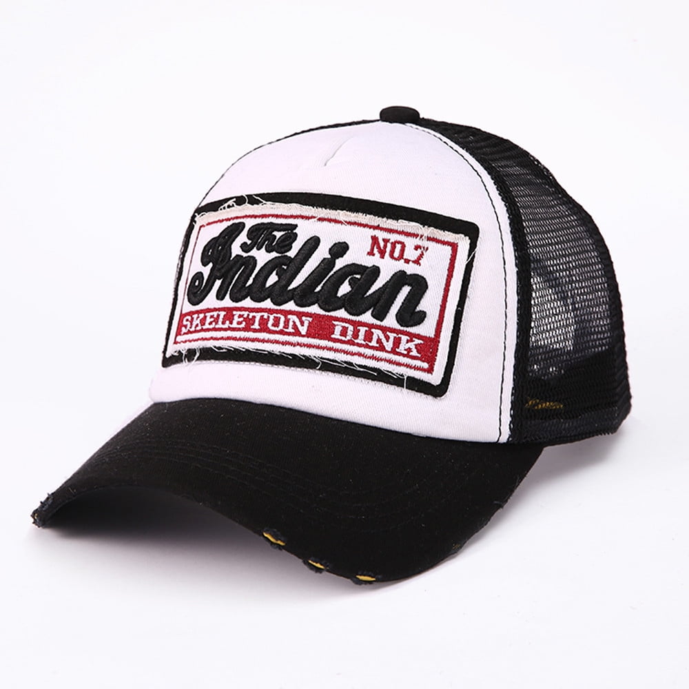 Bunenne Baseball Cap Trucker Hat Snapback Hats for Men Ponytail ...