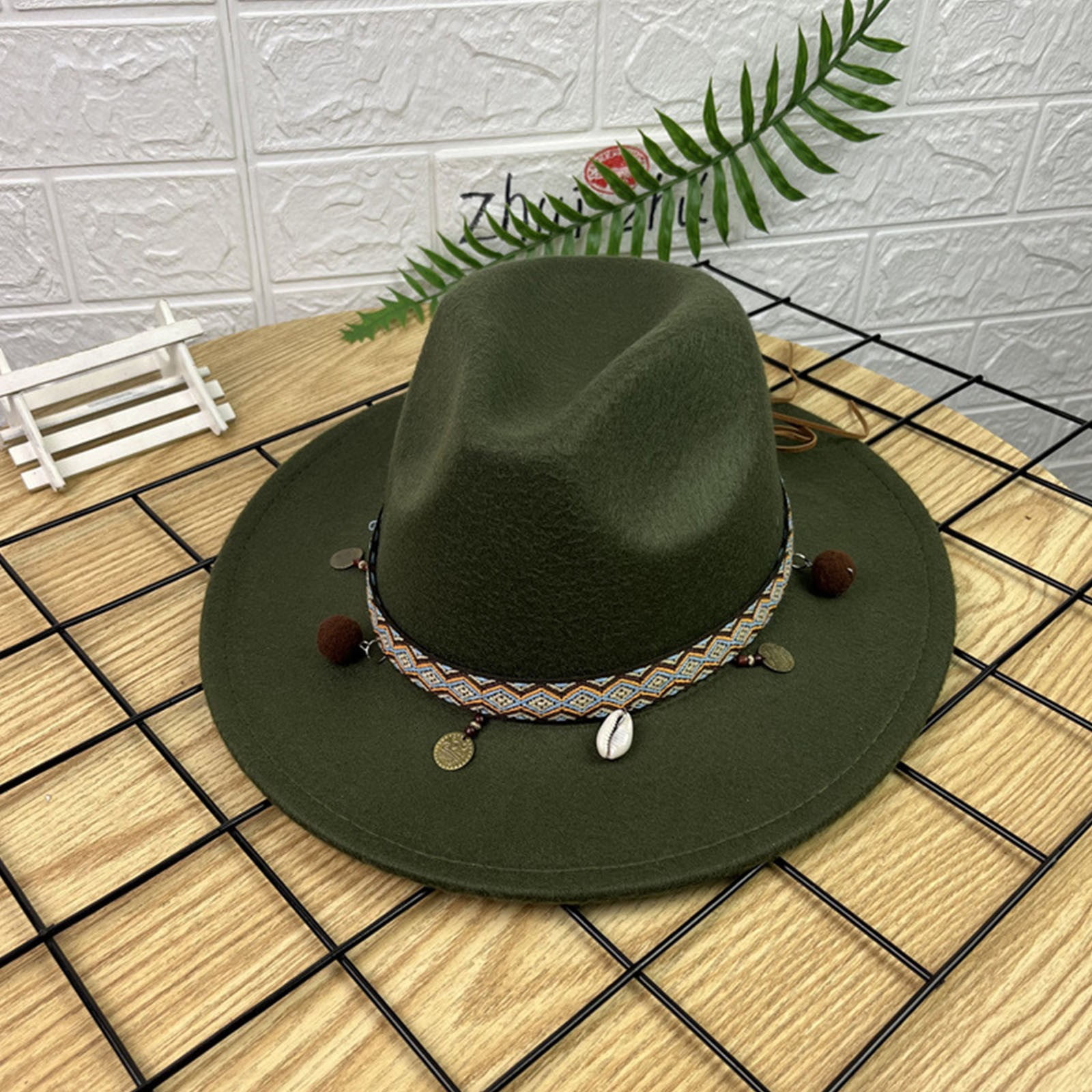 Bunenne Fedora Hats for Men Sun Hats Beach Hat Fashionable Fedora ...