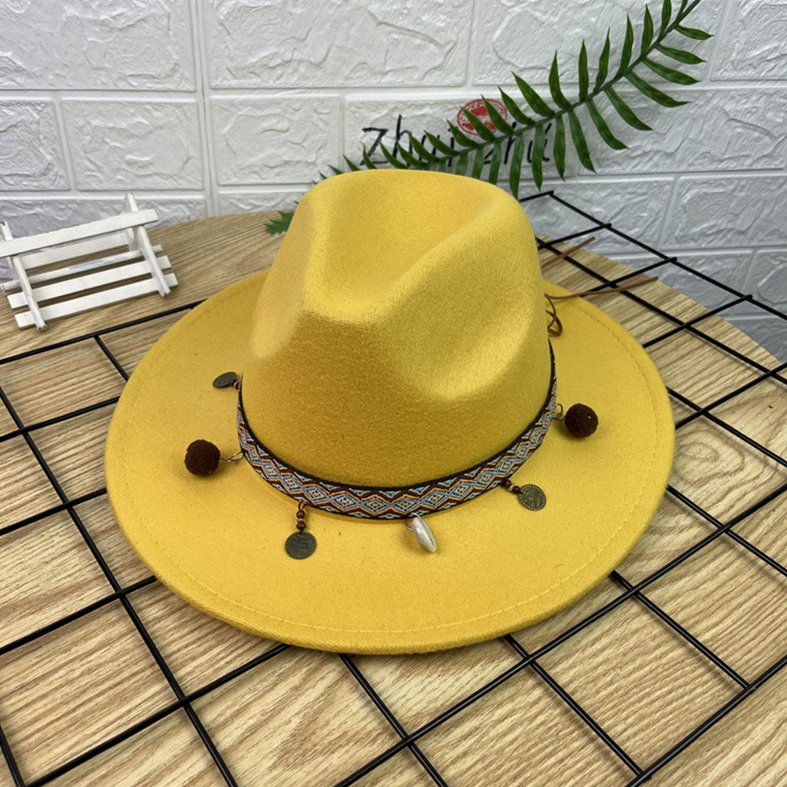 Bunenne Fedora Hats for Men Sun Hats Beach Hat Fashionable Fedora ...