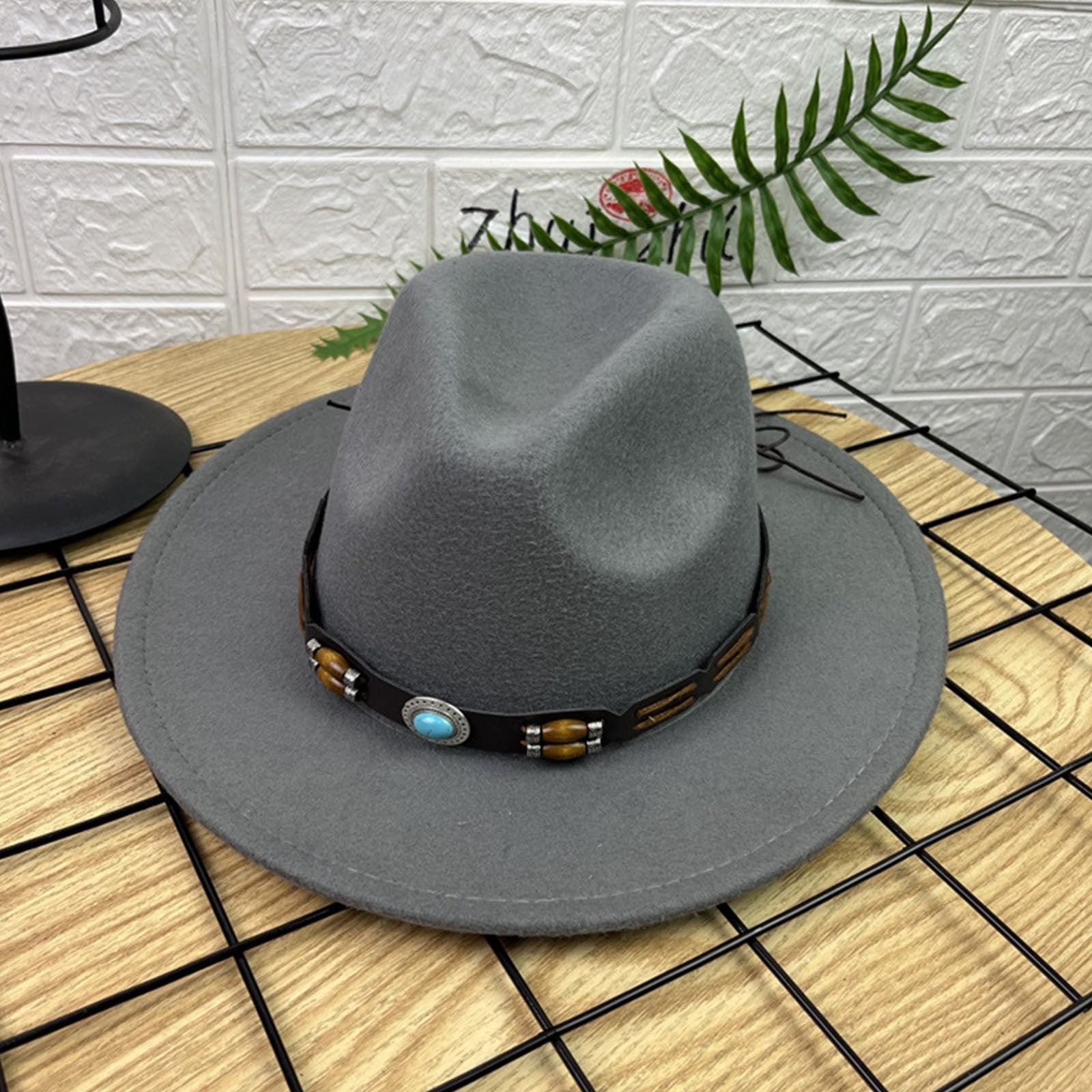 Bunenne Fedora Hats for Men Sun Hats for Women Beach Hat Fashion Fedora ...