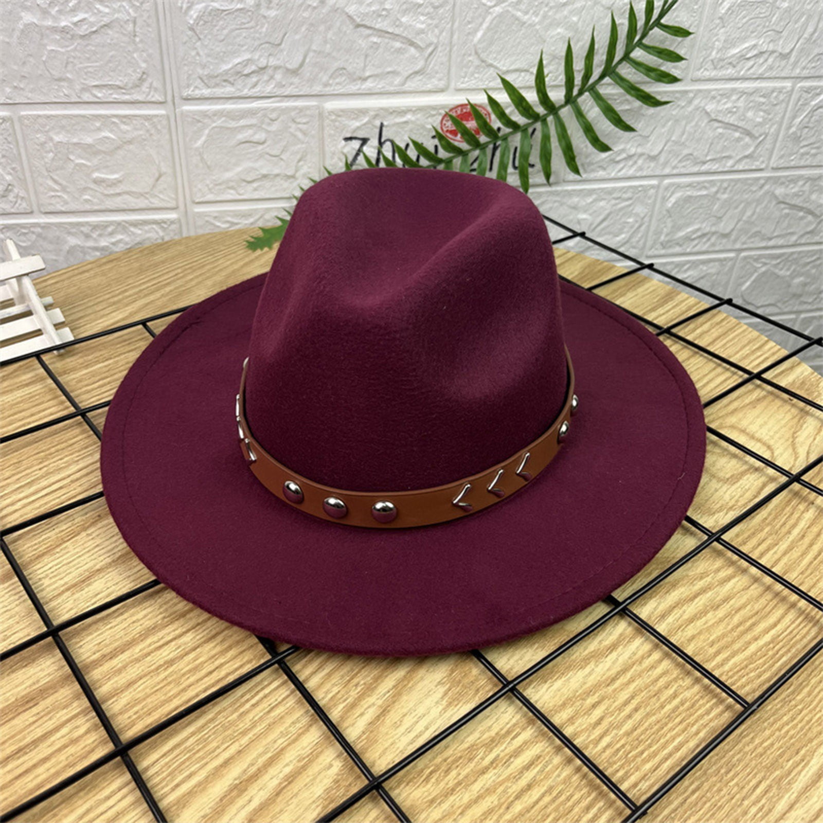Bunenne Fedora Hats for Women Panama Hats Party Hats Fashionable Fedora ...