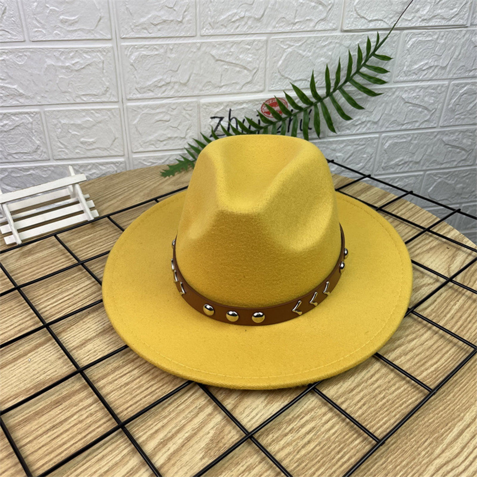 Bunenne Fedora Hats for Women Panama Hats Party Hats Fashionable Fedora ...
