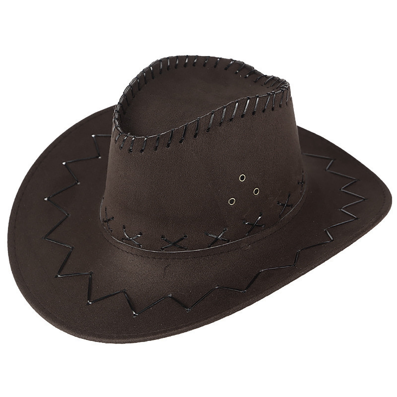 Bunenne Felt Cowboy Hat Tan Cowgirl Hat Unisex Adult West Cowboy Hat ...