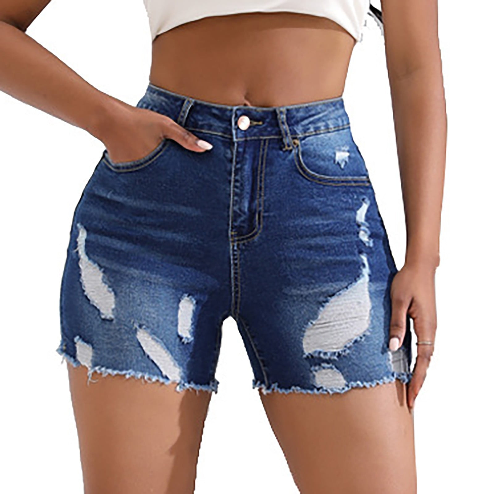 Bunenne Jean Shorts for Women High Waisted Shorts Jorts Women Spring ...