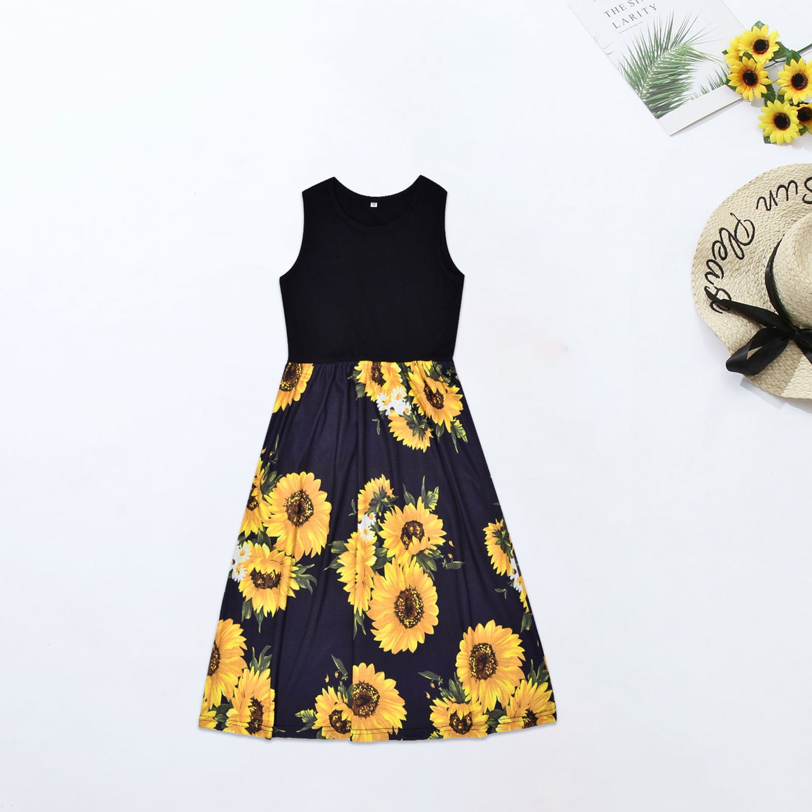 Bunenne Mommy and Me Dresses Summer Dresses Mother Daughter Matching ...