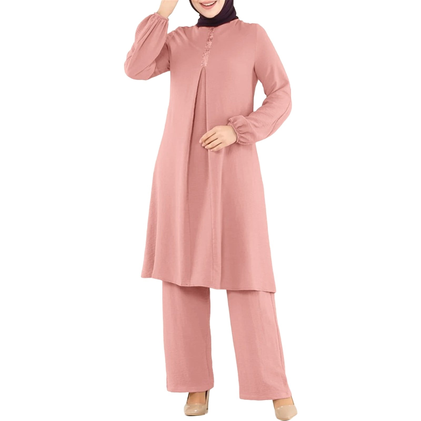 Bunenne Women's Muslim 2 Pieces Sets，prayer Set for Muslim Women，prayer ...