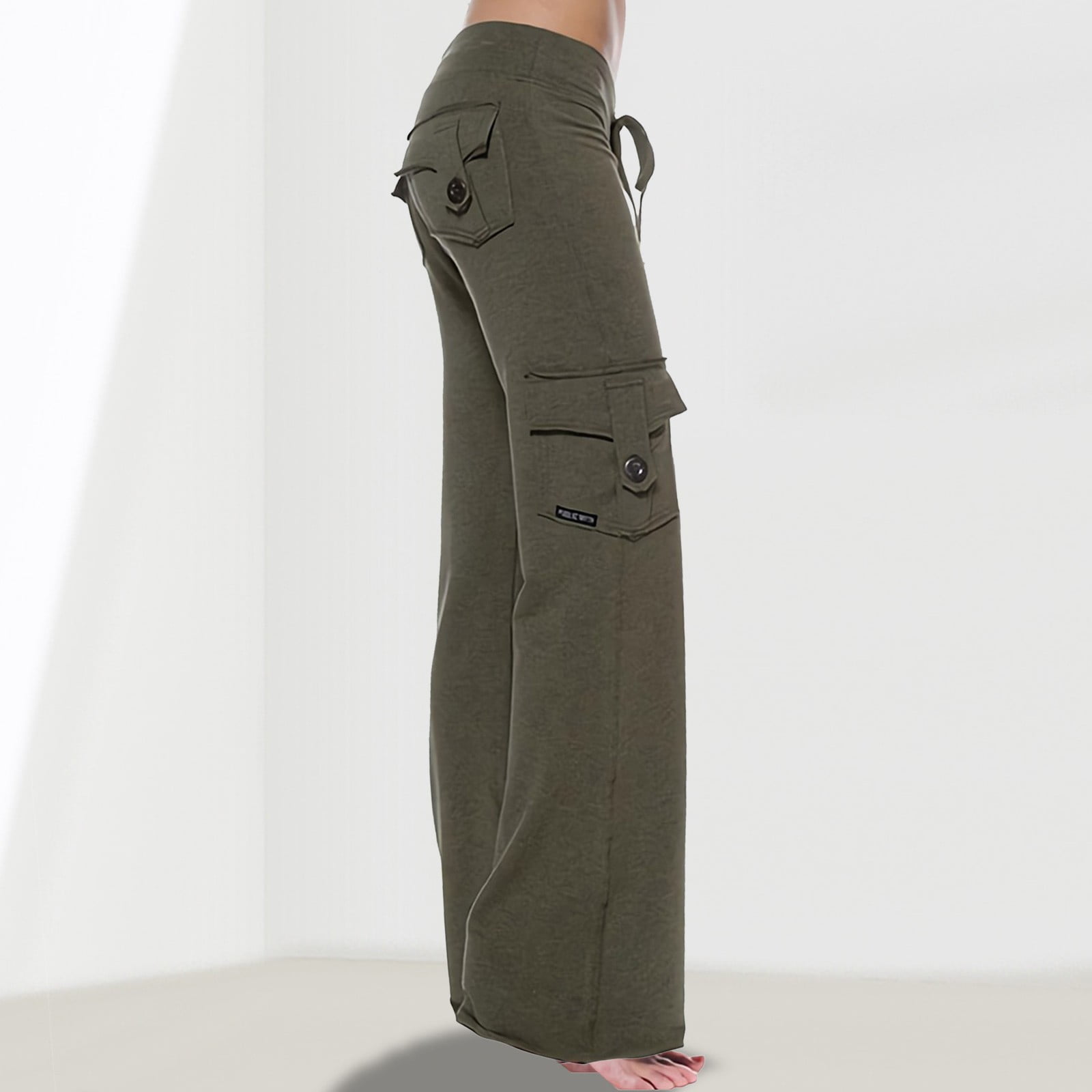 Bunenne Womens Wide Leg Pants Womens Palazzo Pants Women's Solid Color ...