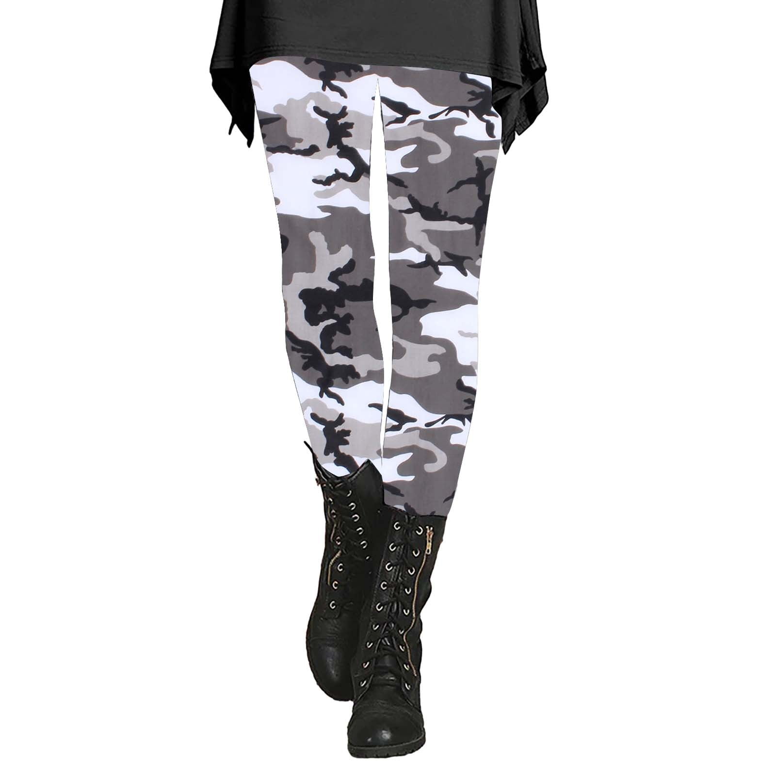 Bunenne Womens Yoga Pants Women's Camouflage Leggings Artistic Printed ...