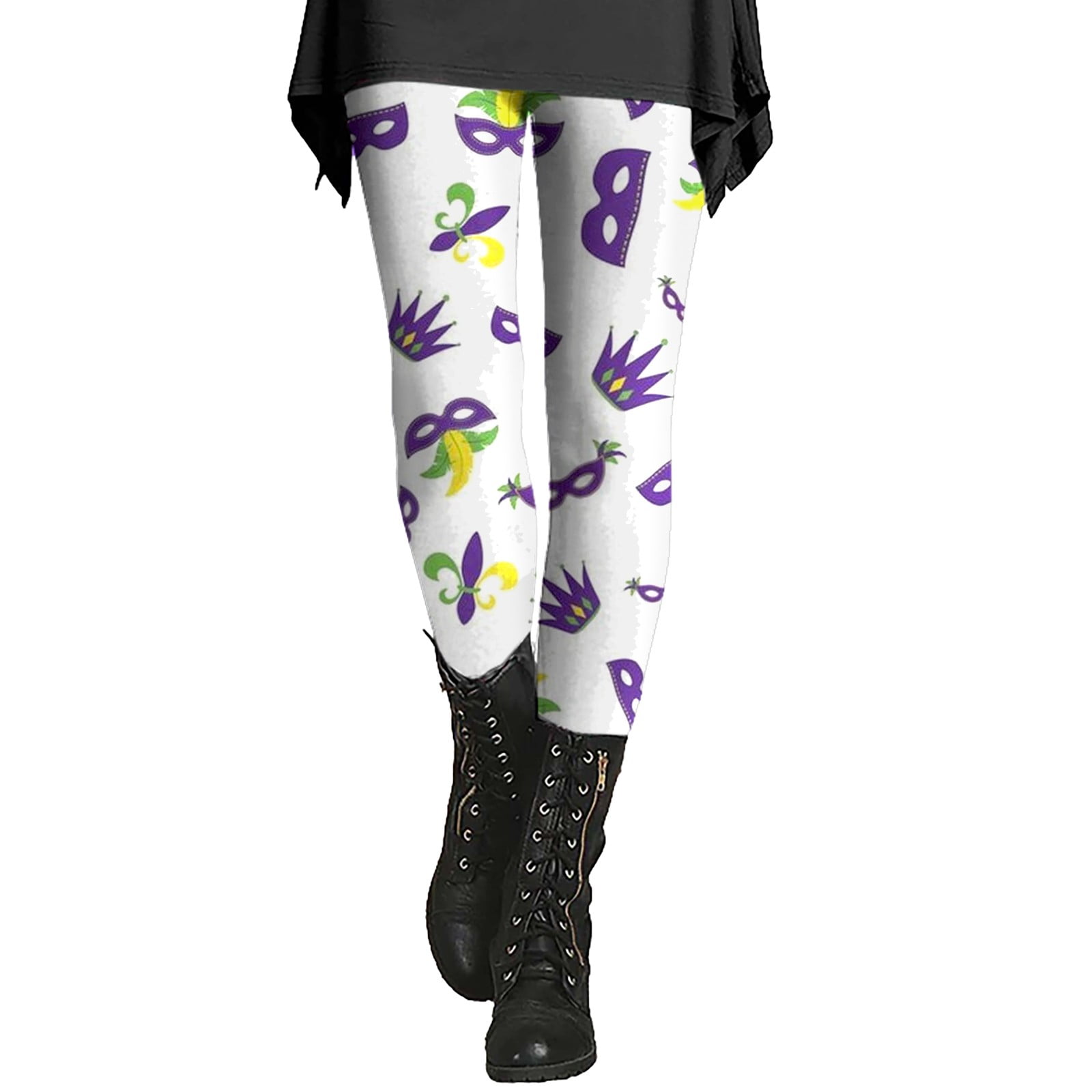 Bunenne Yoga Pants Women Leggings for Women 2025 Carnival Fancy Printed ...