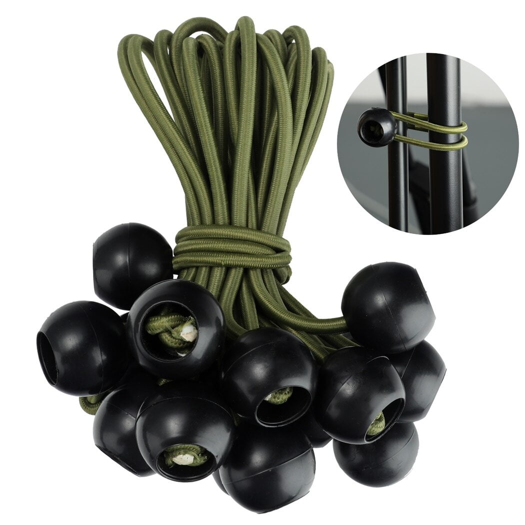 Bungee Ball Cord, 50Pcs 4inch Heavy-Duty Elastic Bungee Ties with Ball ...