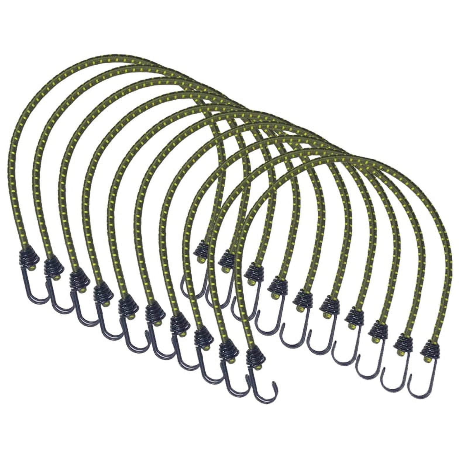 Bungee Cord High Elasticity Rubber Tied Rope with Hooks Outdoor Tent ...