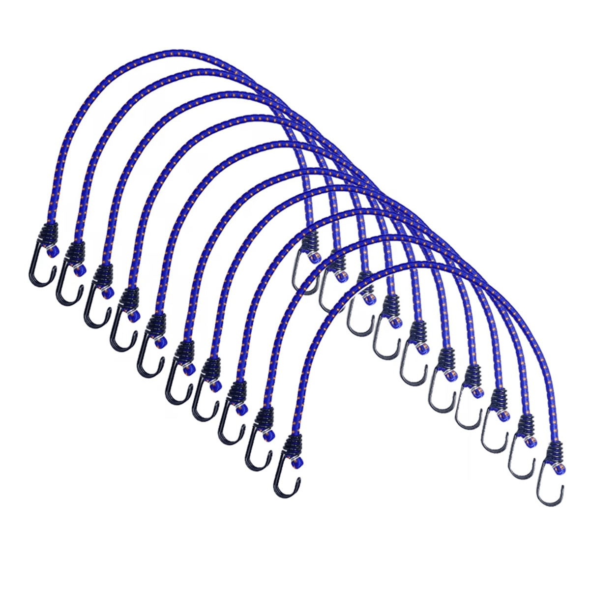 Bungee Cord High Elasticity Rubber Tied Rope with Hooks Outdoor Tent ...