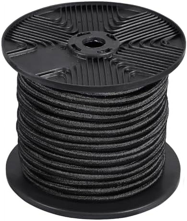 Bungee Cord Roll, 1/4’’ X 120ft Elastic Cord, 100% Stretch Elastic ...