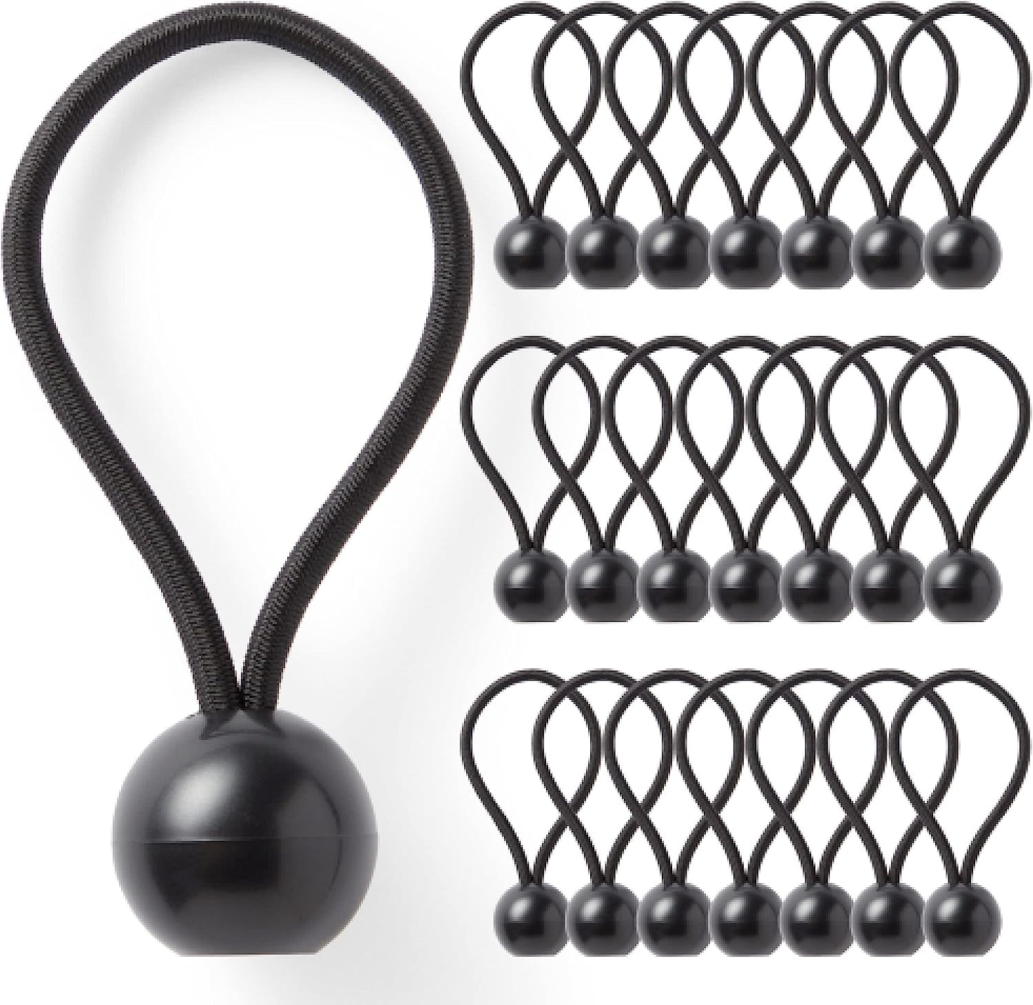 Bungee Cords with Balls Heavy Duty Outdoor Activities, 4 Inch (10 CM ...