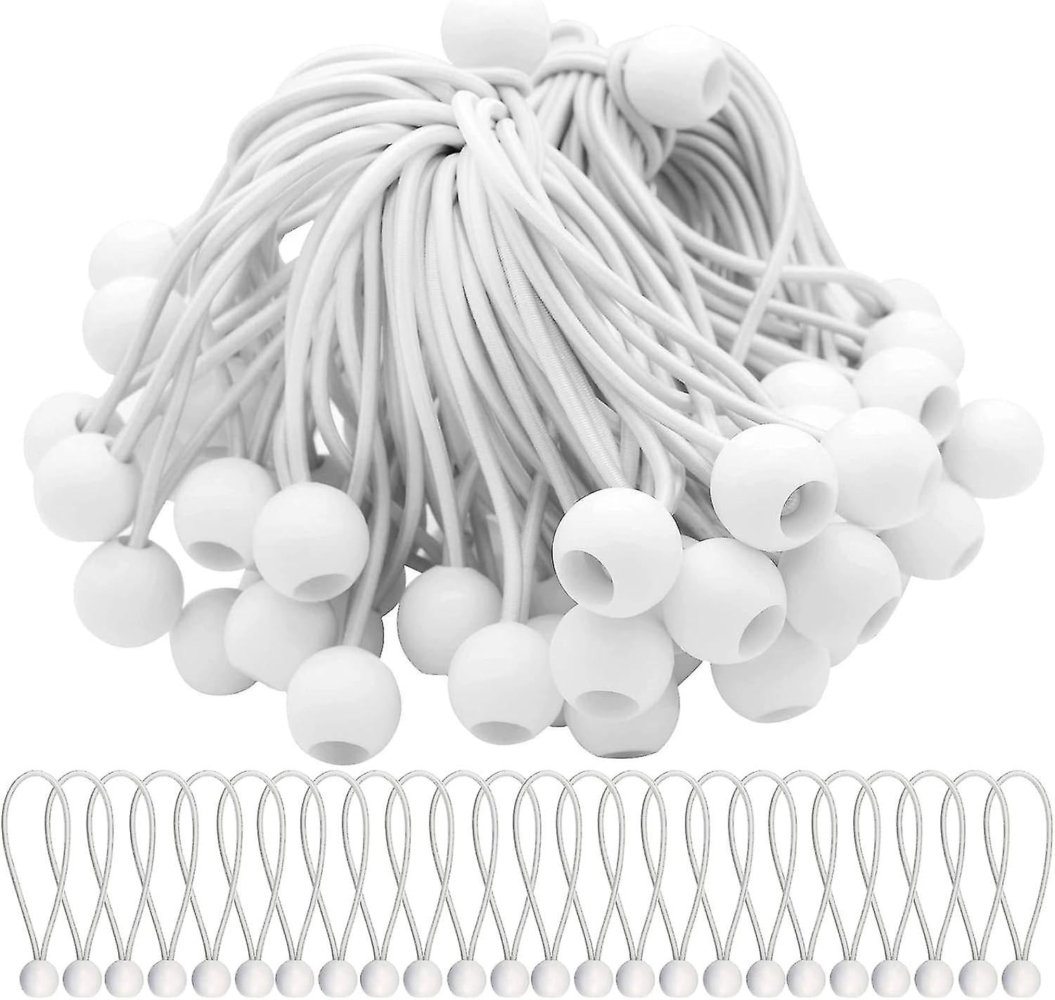 Bungee Cords with Balls - Set of 50pcs x 6 inch Universal Elastic Cord ...