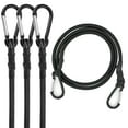 Bungee Cords with Carabiner Hooks 12 Inch - Black Bungee Cords Heavy ...