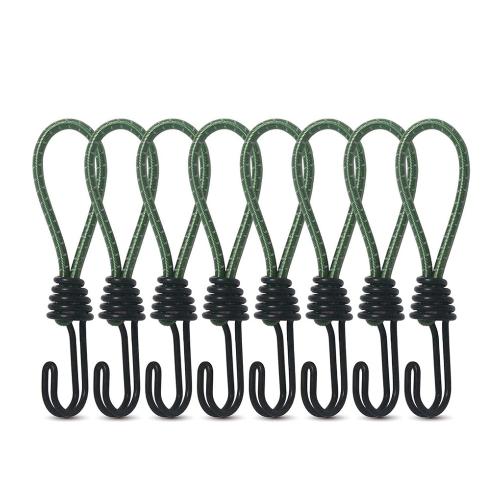 Bungee Cords with Hook, Elastic Bungee Metal Shock Cord Hook Bungee ...
