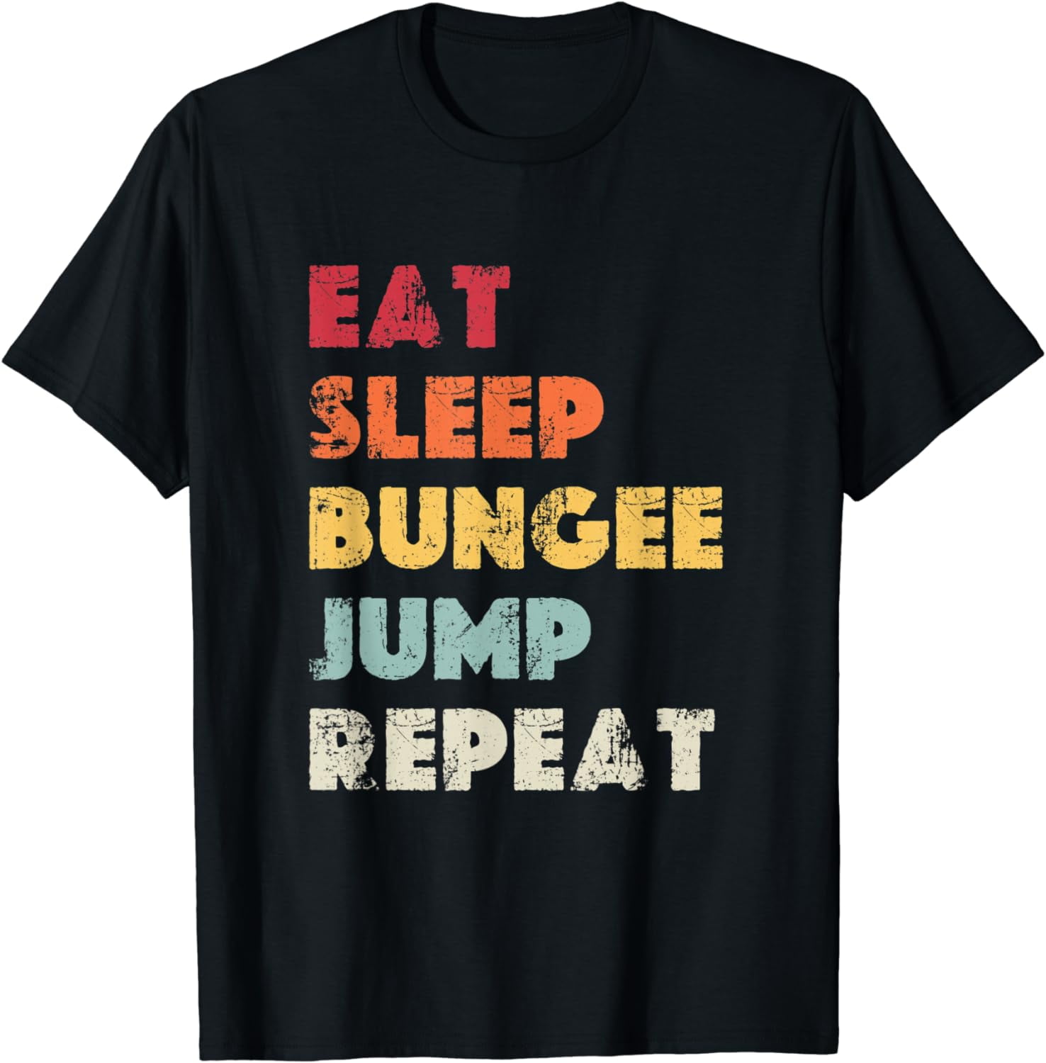Bungee Jump Repeat Retro Bungee Jumping T-Shirt - Walmart.com