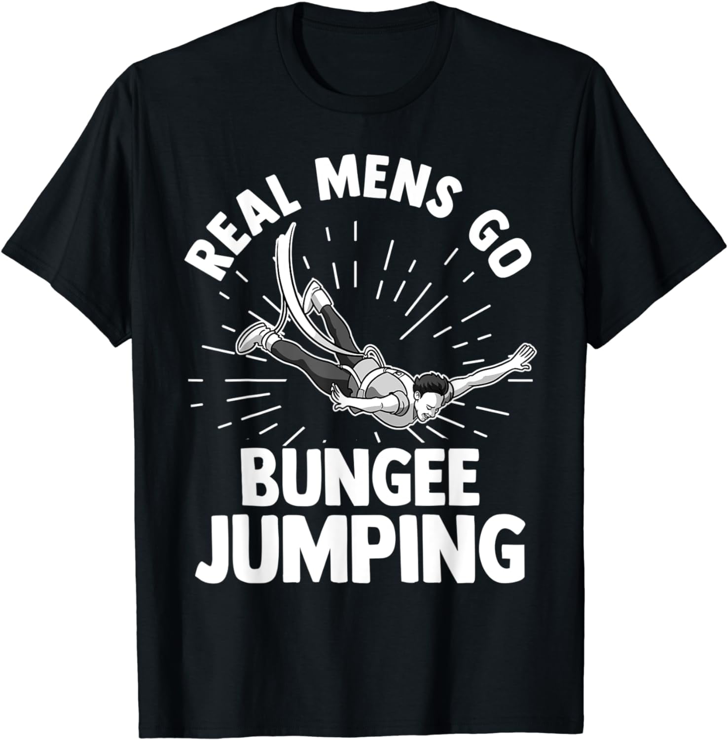 Bungee Jumping Gift For Men Adrenaline Bungy Women Kids T-Shirt ...