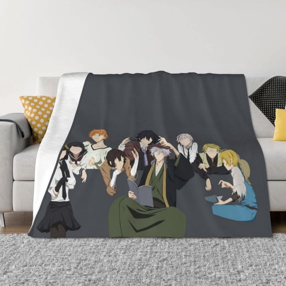 Bungo Stray Dogs Blanket Cozy Ultra-Soft Micro Flannel Throw Blanket ...